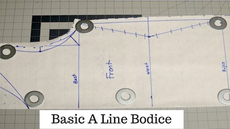 How To Draft a Basic A-Line Bodice Pattern - CocoZini